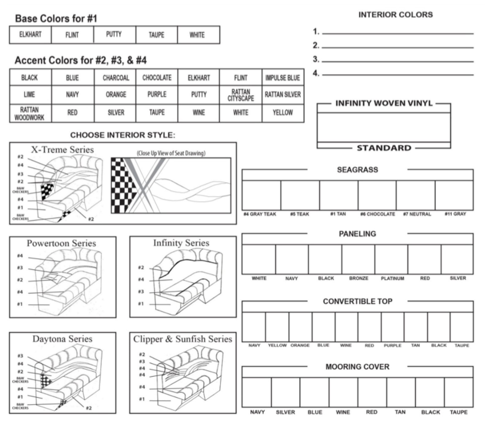Color Options - PlayCraft Boats